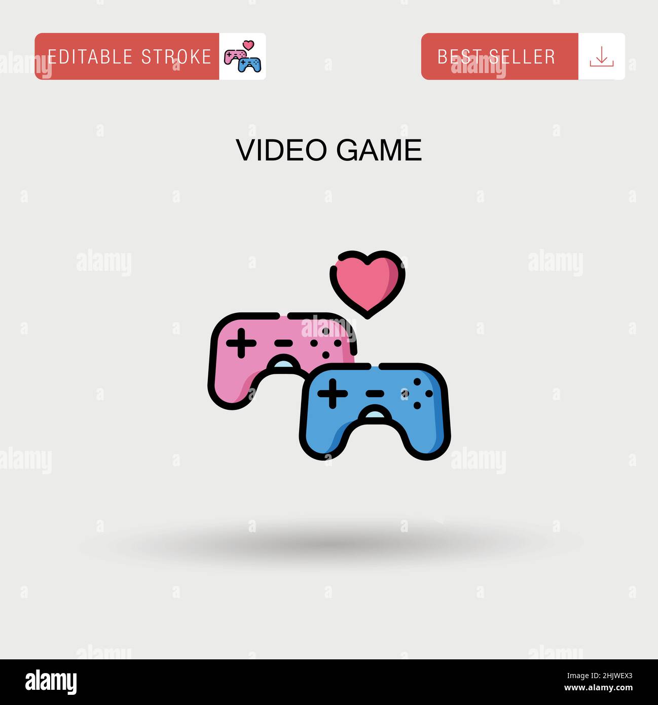 Gamer controller headphones Stock Vector Images - Alamy