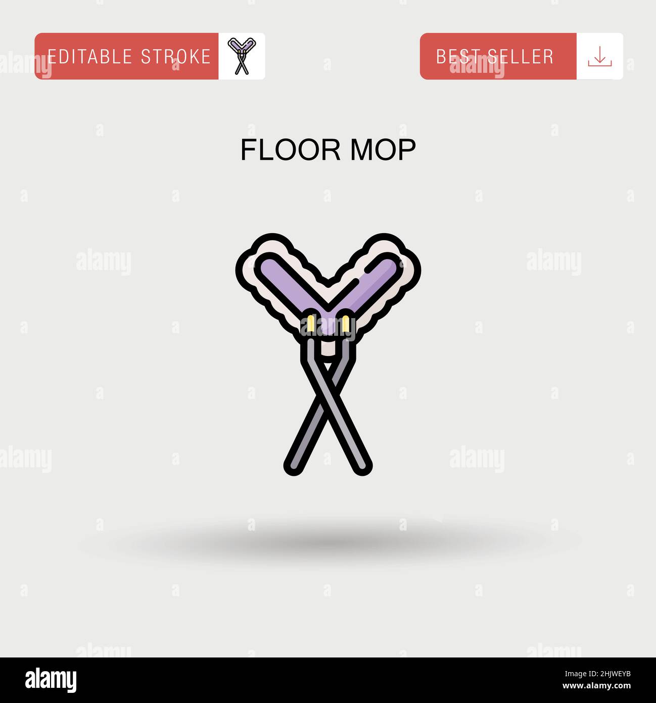 Mop bucket woman Stock Vector Images - Alamy