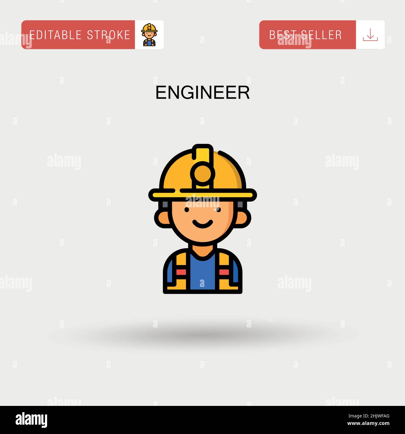 Engineer drawing woman desk Stock Vector Images - Alamy