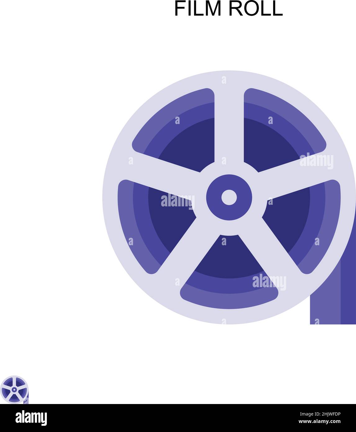 Film roll icon hi-res stock photography and images - Alamy