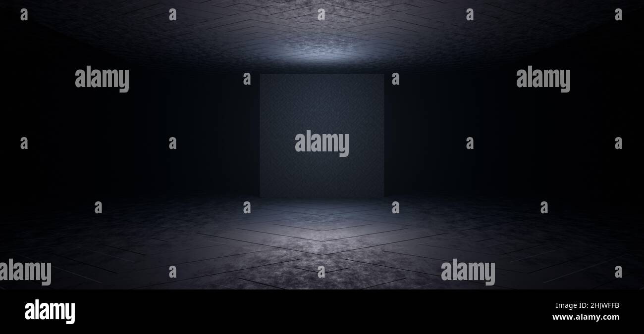 Light Show Room Studio Digital Dark Abstract Background 3D Illustration ...