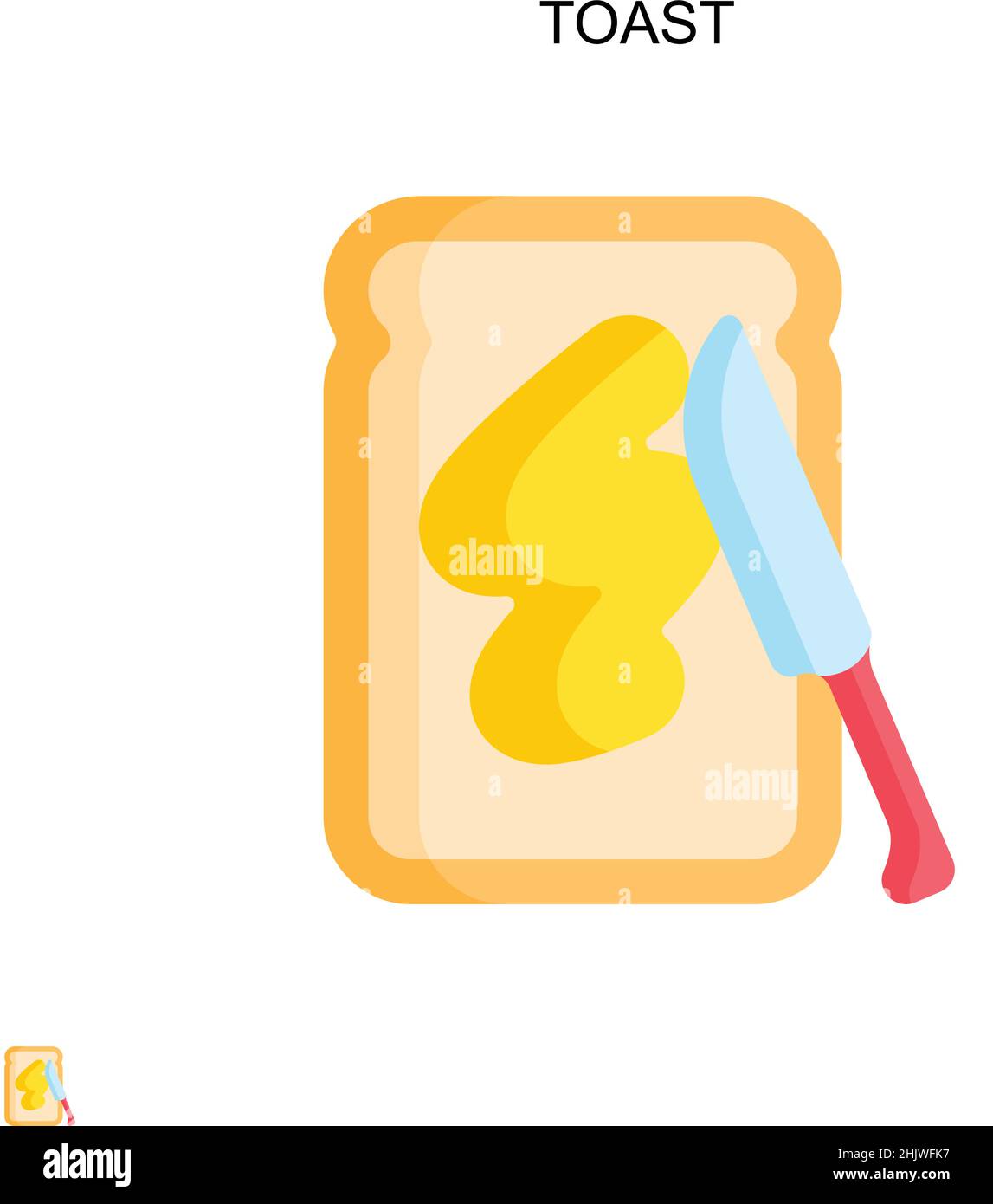 Toast butter symbol hi-res stock photography and images - Alamy