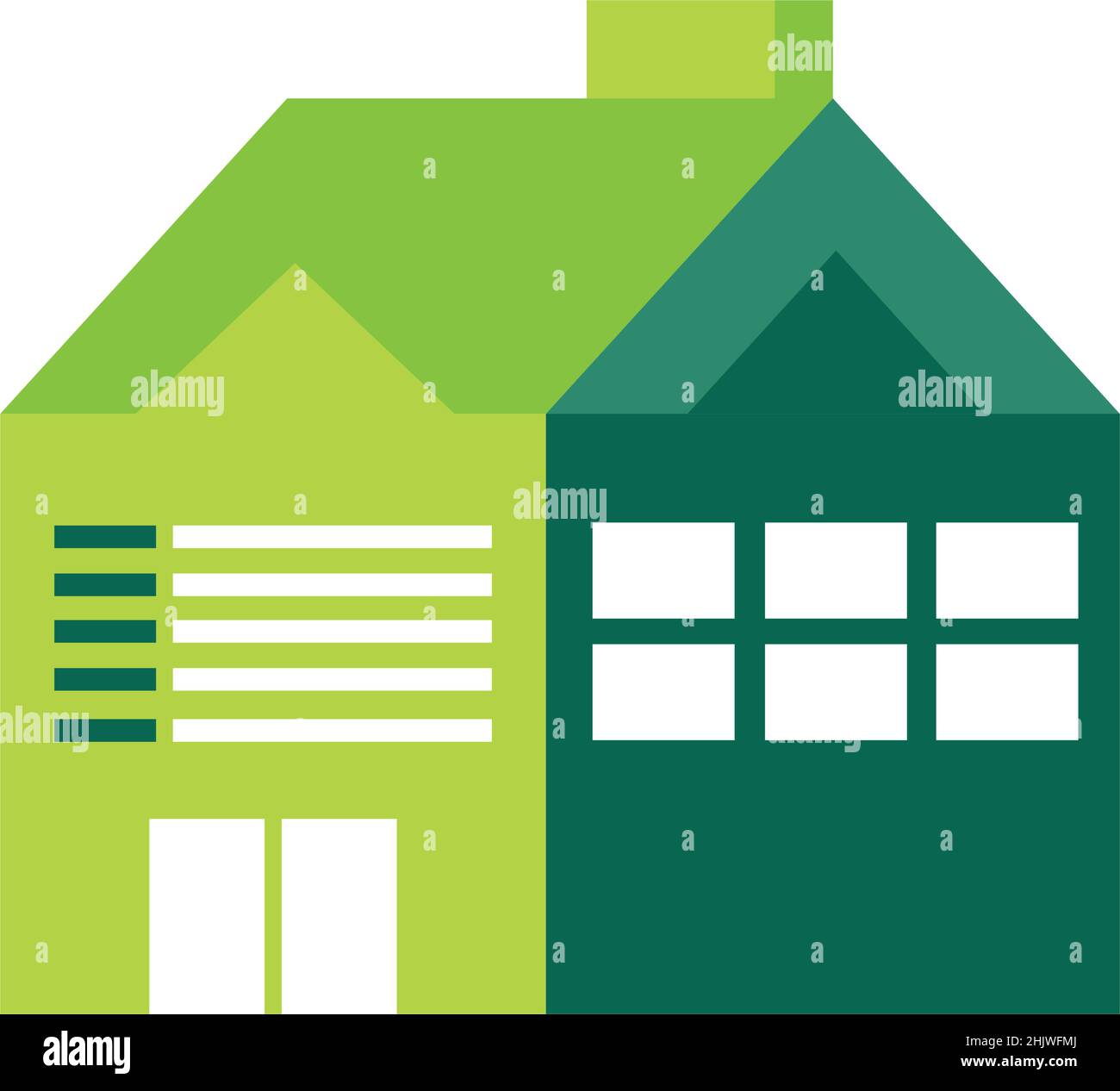 green building facade Stock Vector Image & Art - Alamy