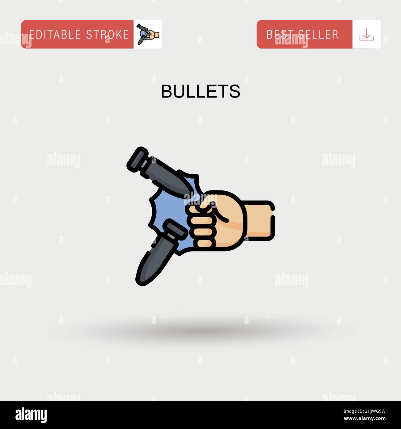 Bullets Simple vector icon Stock Vector Image & Art - Alamy