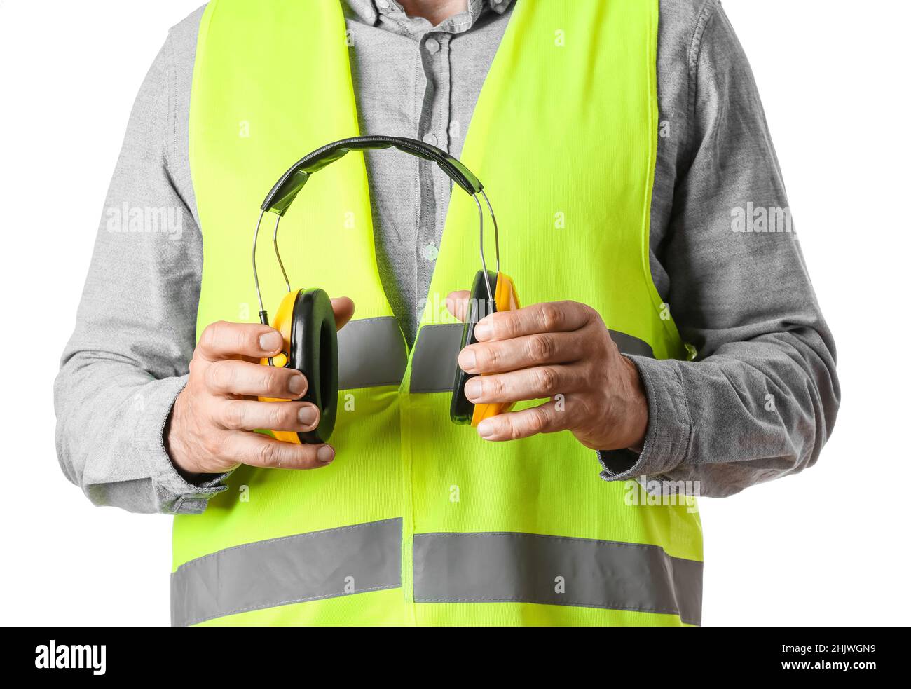 Construction worker ear muffs hi-res stock photography and images - Alamy