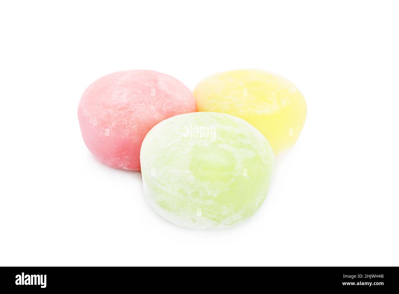 Delicious mochi on white background Stock Photo - Alamy