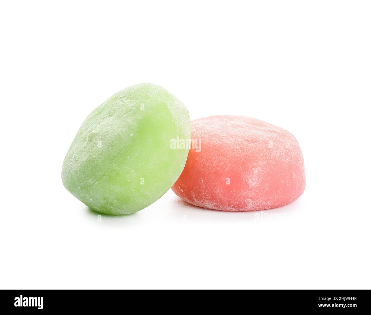 Delicious mochi on white background Stock Photo - Alamy