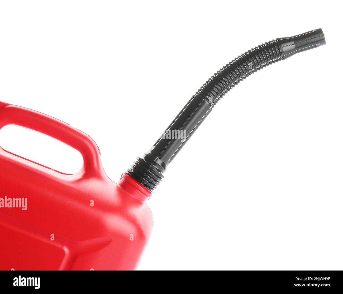 Plastic canister with rubber nozzle on white background Stock Photo - Alamy