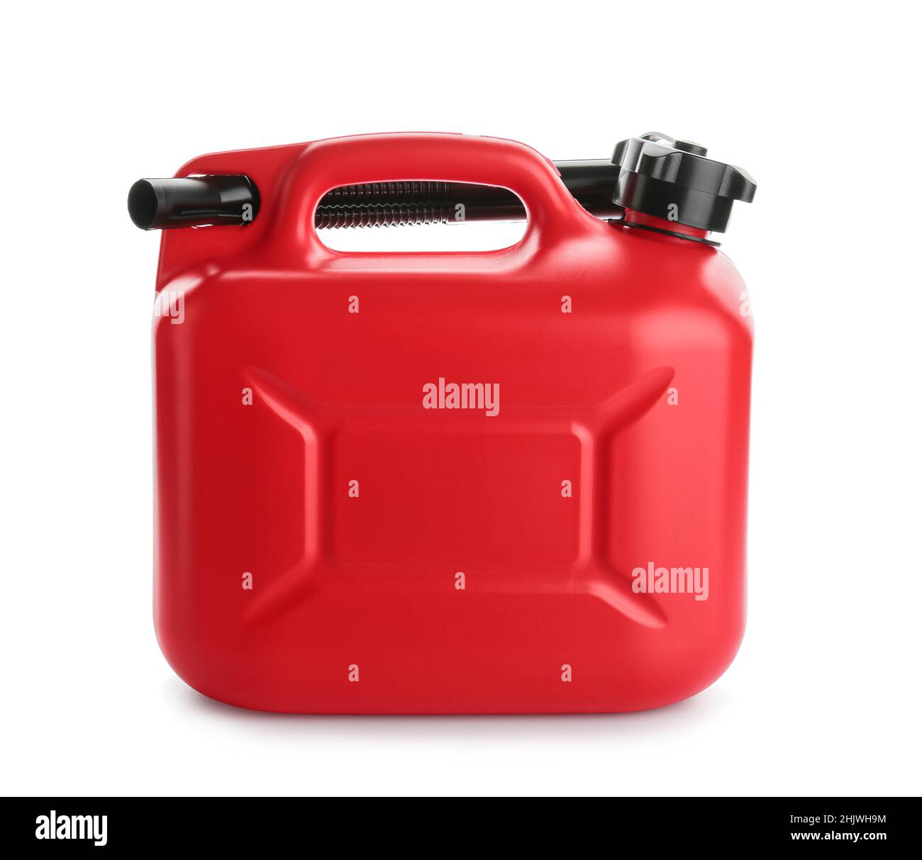 Plastic canister with rubber nozzle on white background Stock Photo - Alamy