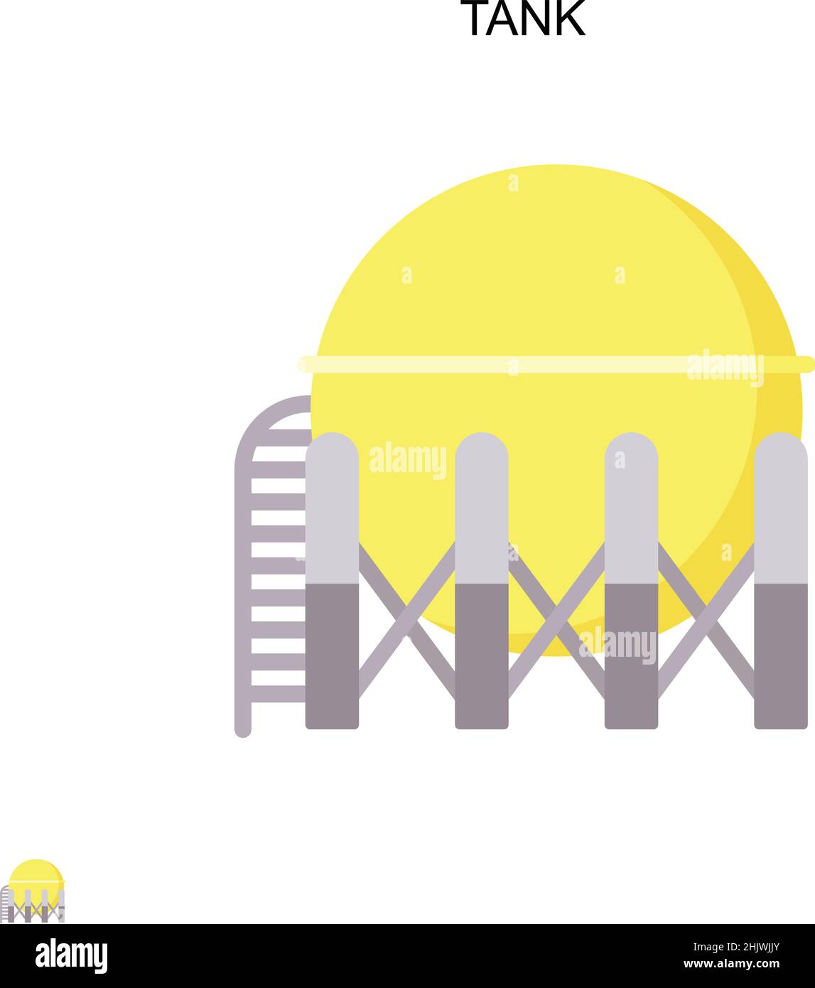 Tank Simple vector icon. Illustration symbol design template for web ...