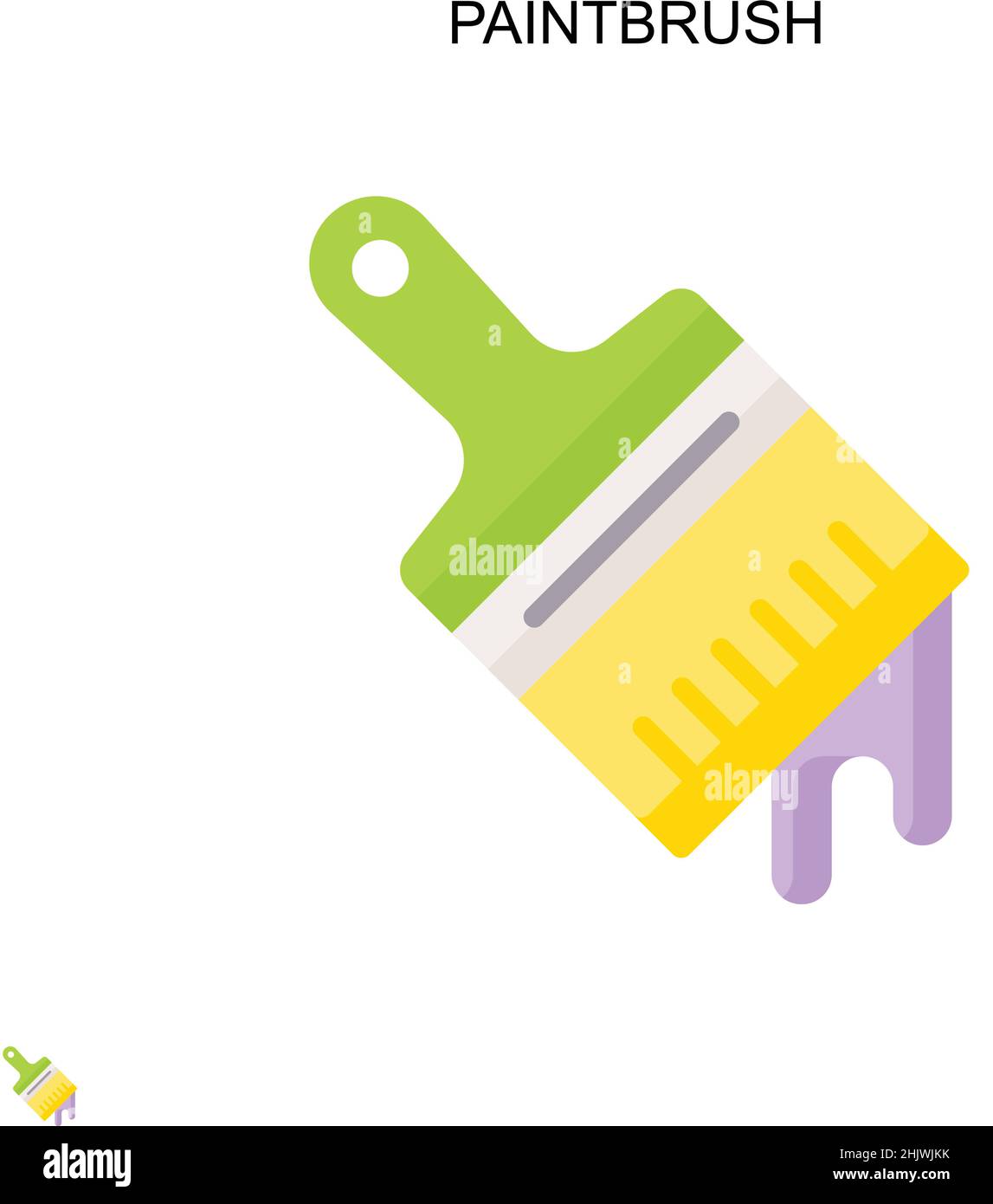 Paintbrush icon hi-res stock photography and images - Alamy