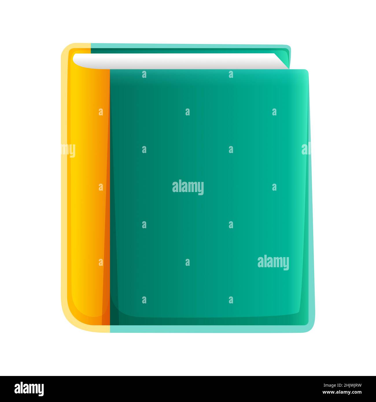 Nice illustration of a closed thick book Stock Photo - Alamy