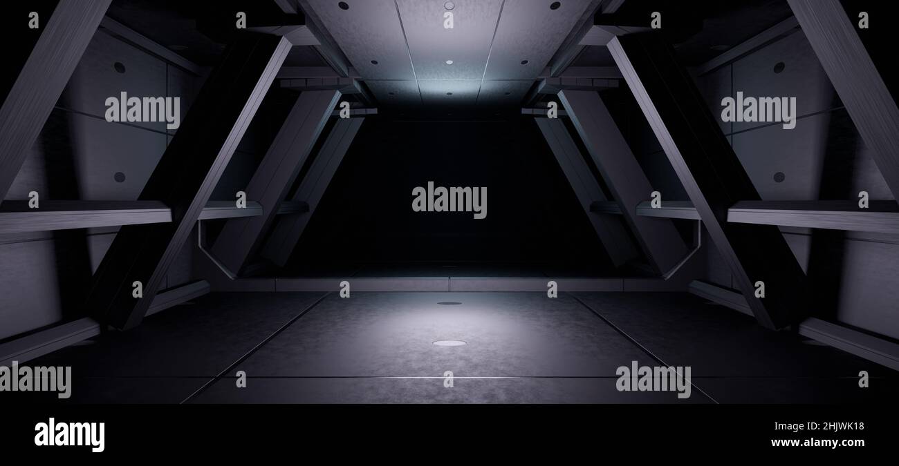 Interdimensional Space Background Alien Tunnel Ship Corridor ...