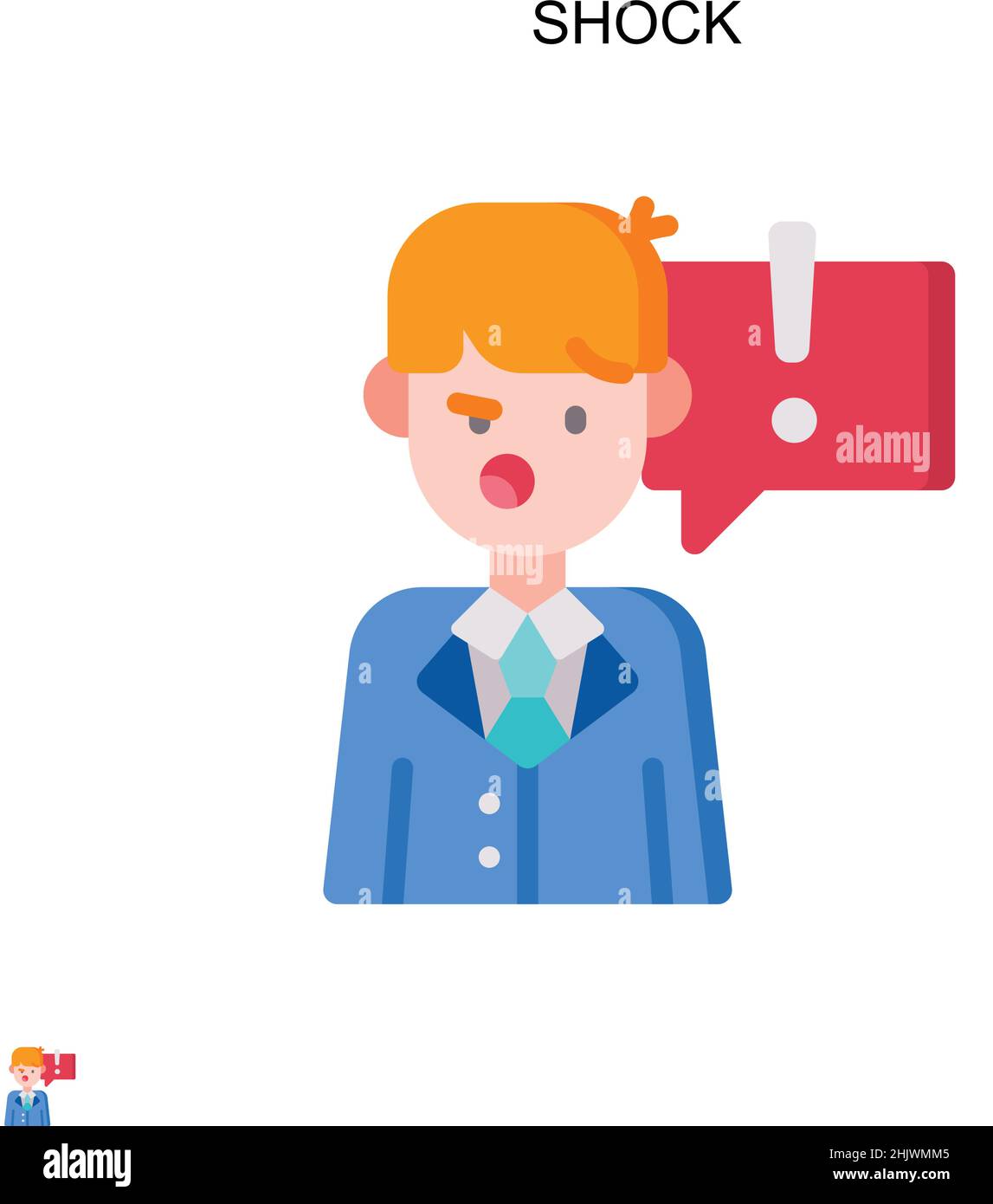 Shock Simple vector icon. Illustration symbol design template for web ...