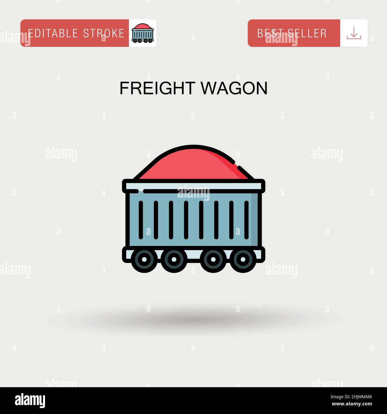 Freight train Stock Vector Images - Alamy