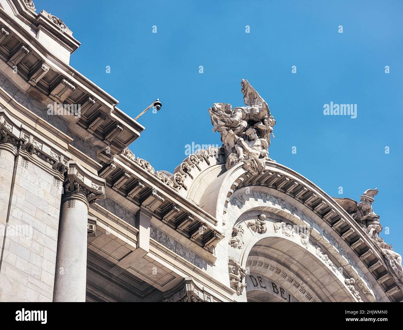 View of Palace of Fine Arts in Mexico City Stock Photo - Alamy