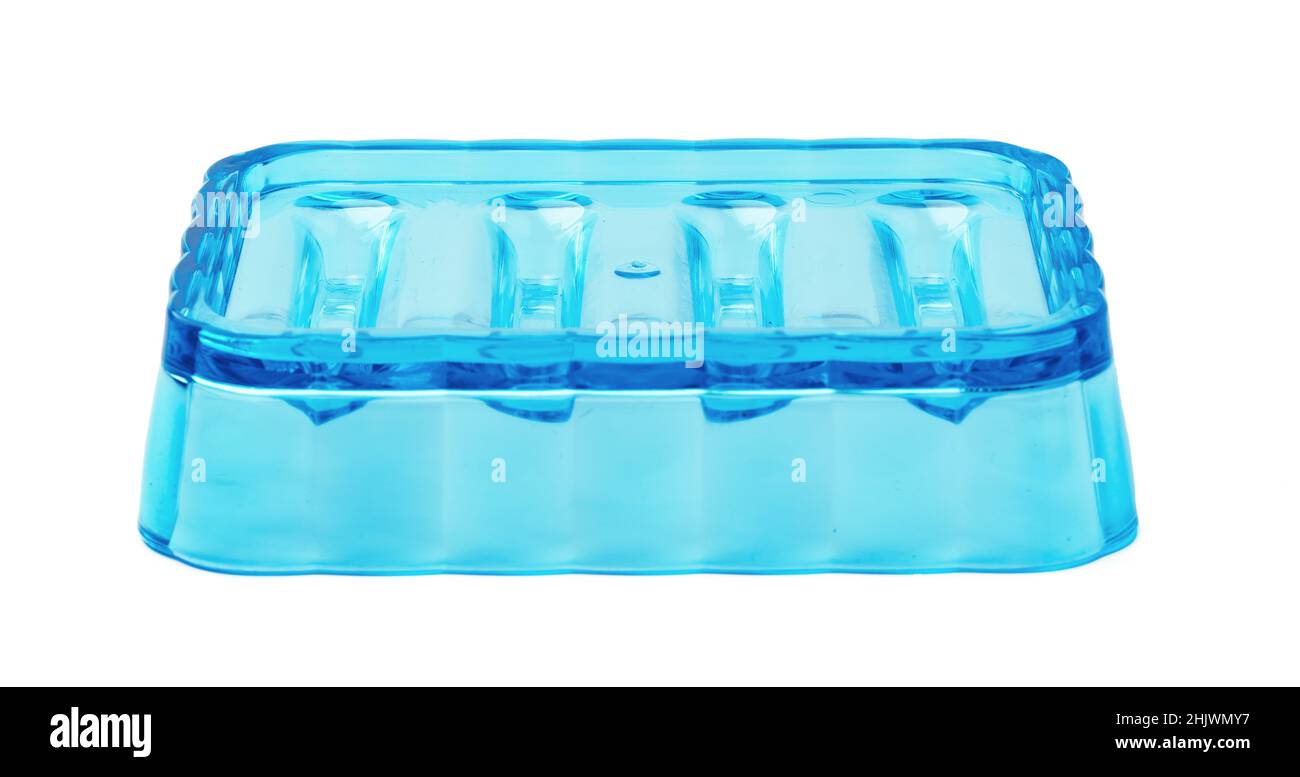 Empty plastic soap dish isolated on white Stock Photo - Alamy
