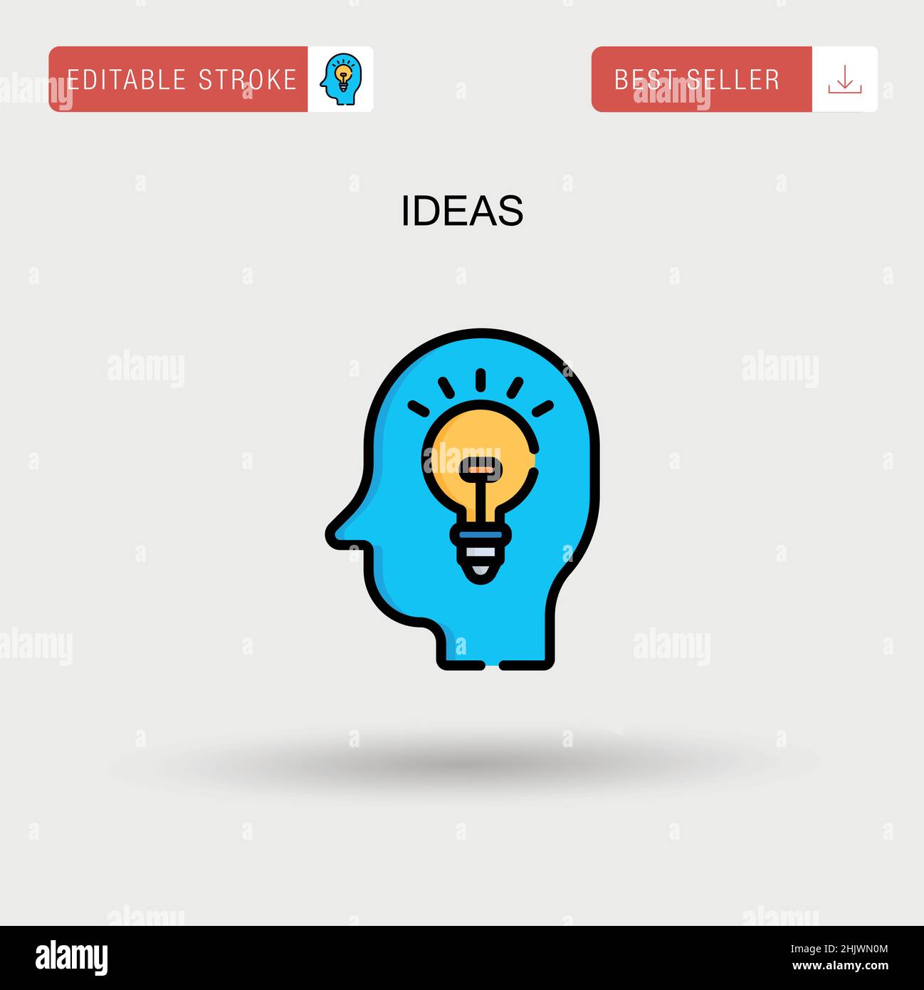 Ideas Simple vector icon Stock Vector Image & Art - Alamy