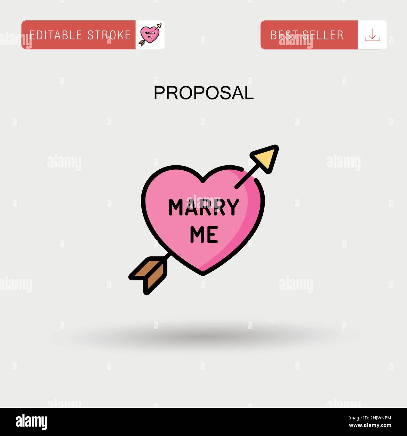 Proposal Simple vector icon Stock Vector Image & Art - Alamy