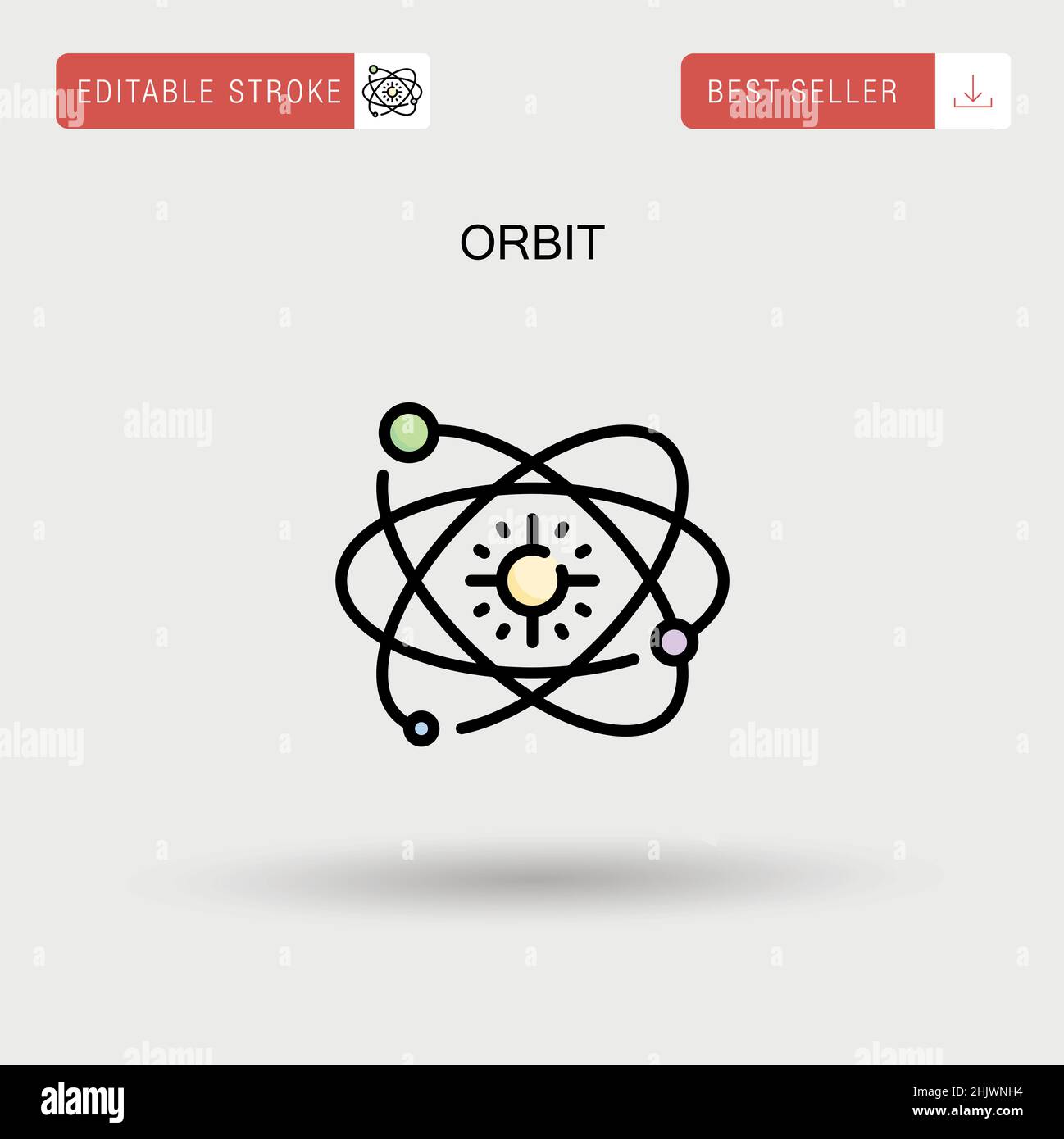Orbit icon hi-res stock photography and images - Alamy