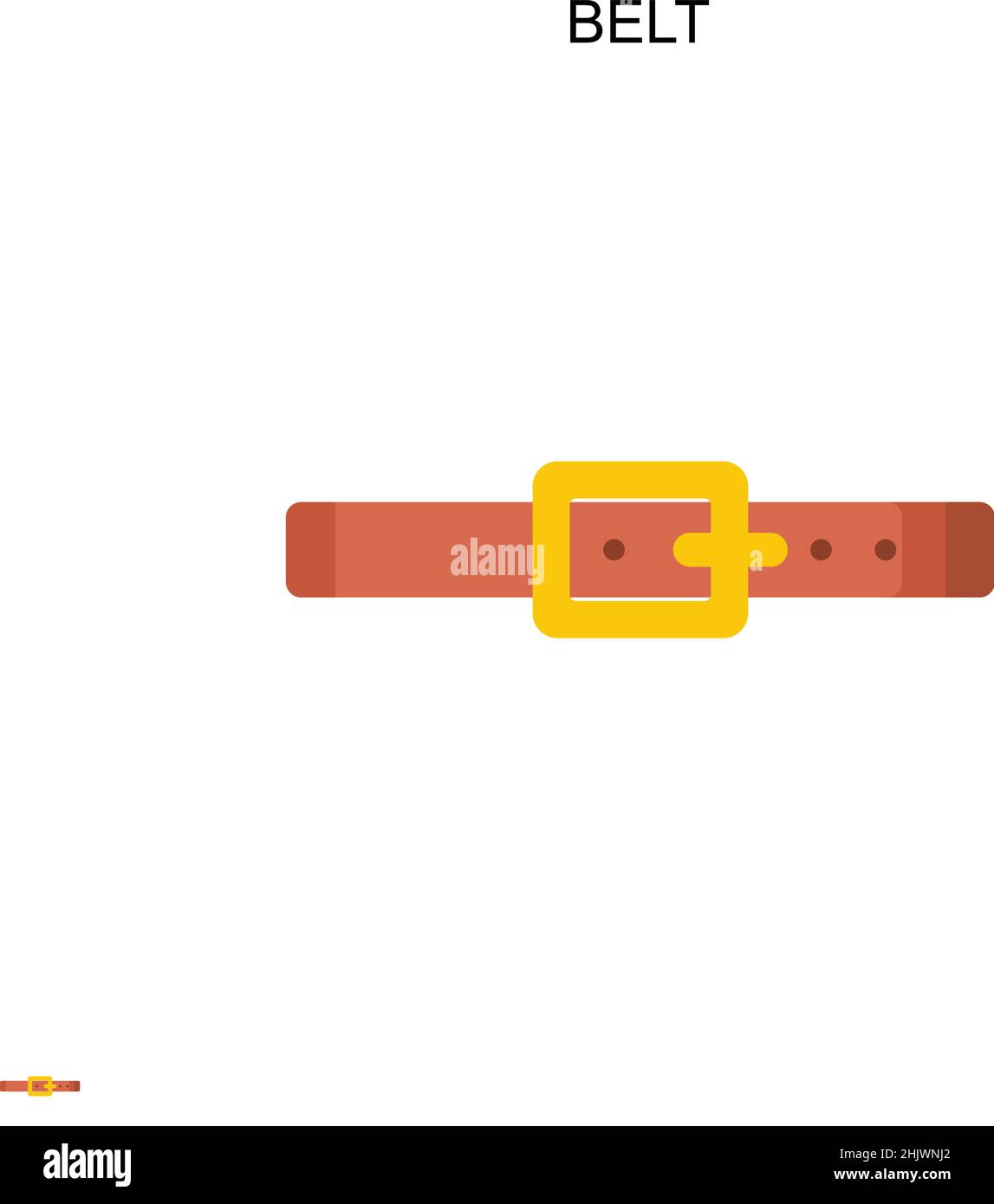 Belt Simple vector icon. Illustration symbol design template for web ...