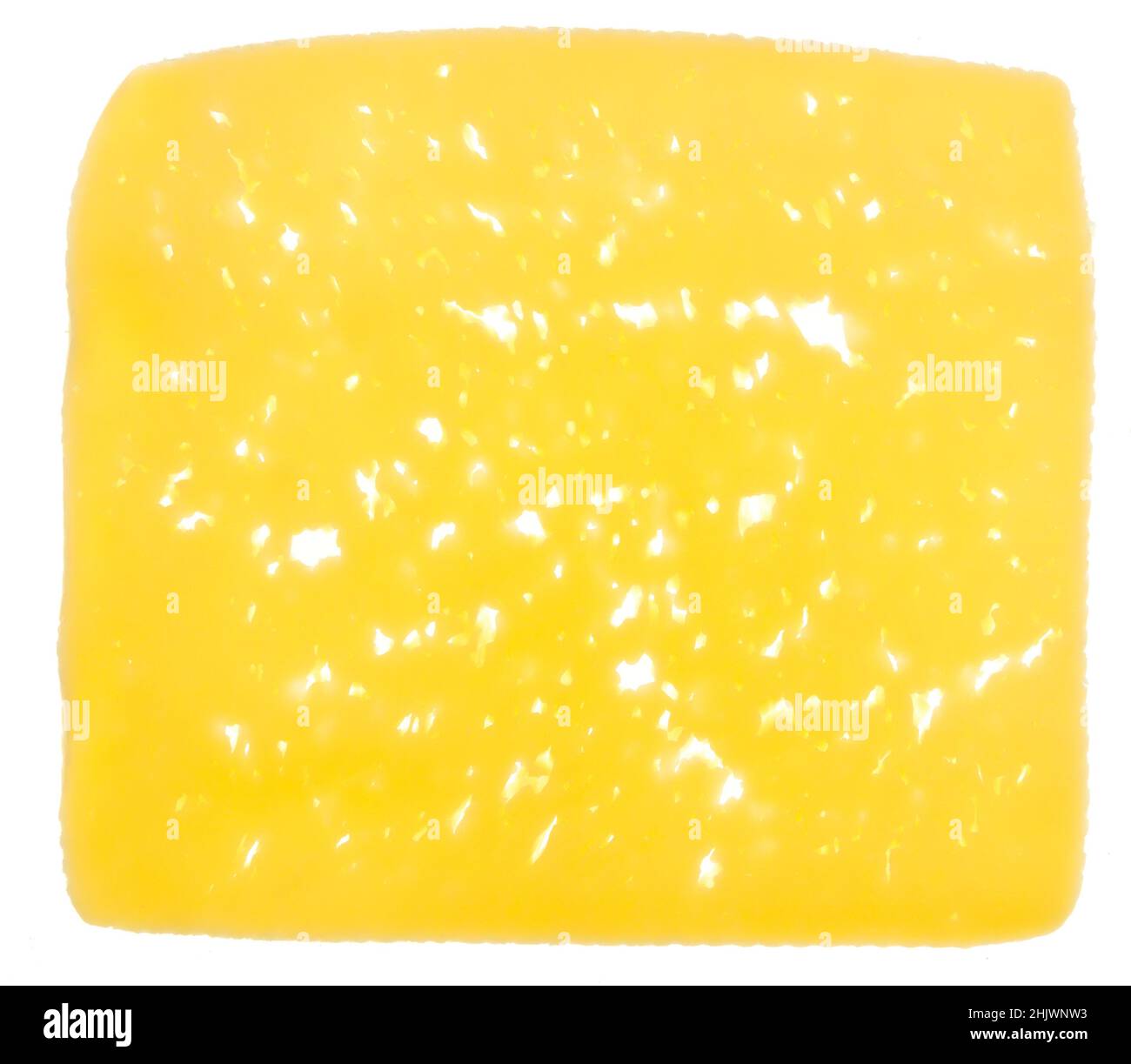 Cheese slice isolated on white background Stock Photo - Alamy