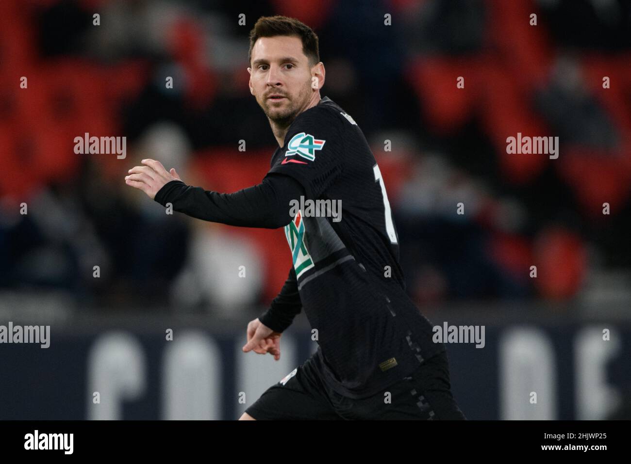Lionel Messi during the French Cup Paris Saint-Germain v OGC Nice ...