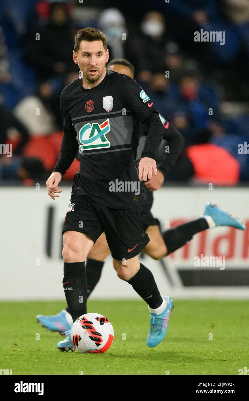 Lionel Messi during the French Cup Paris Saint-Germain v OGC Nice ...