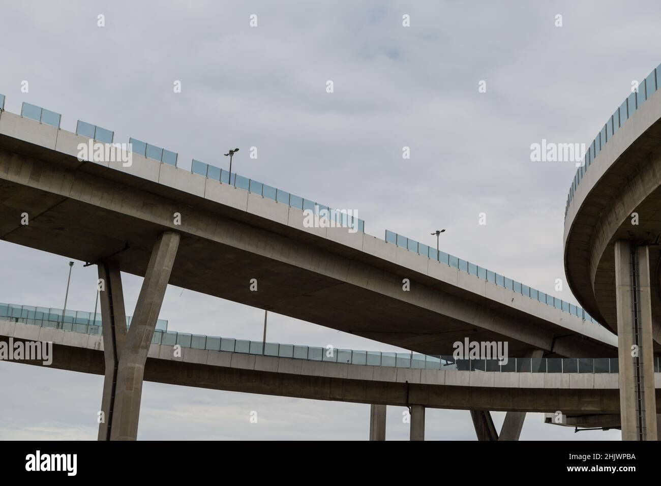 Express freeway bridge background Stock Photo - Alamy
