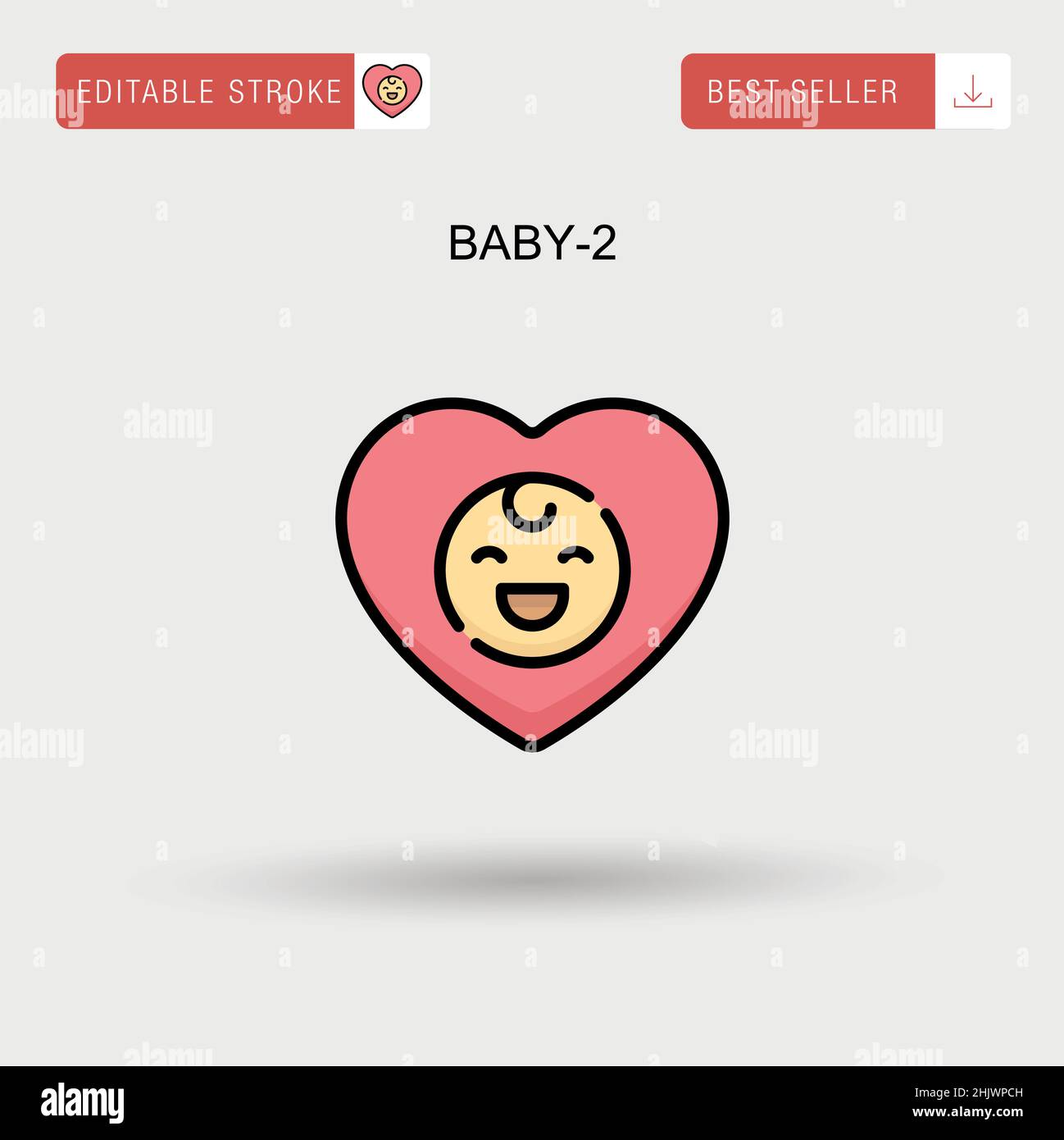 Baby-2 Simple vector icon Stock Vector Image & Art - Alamy