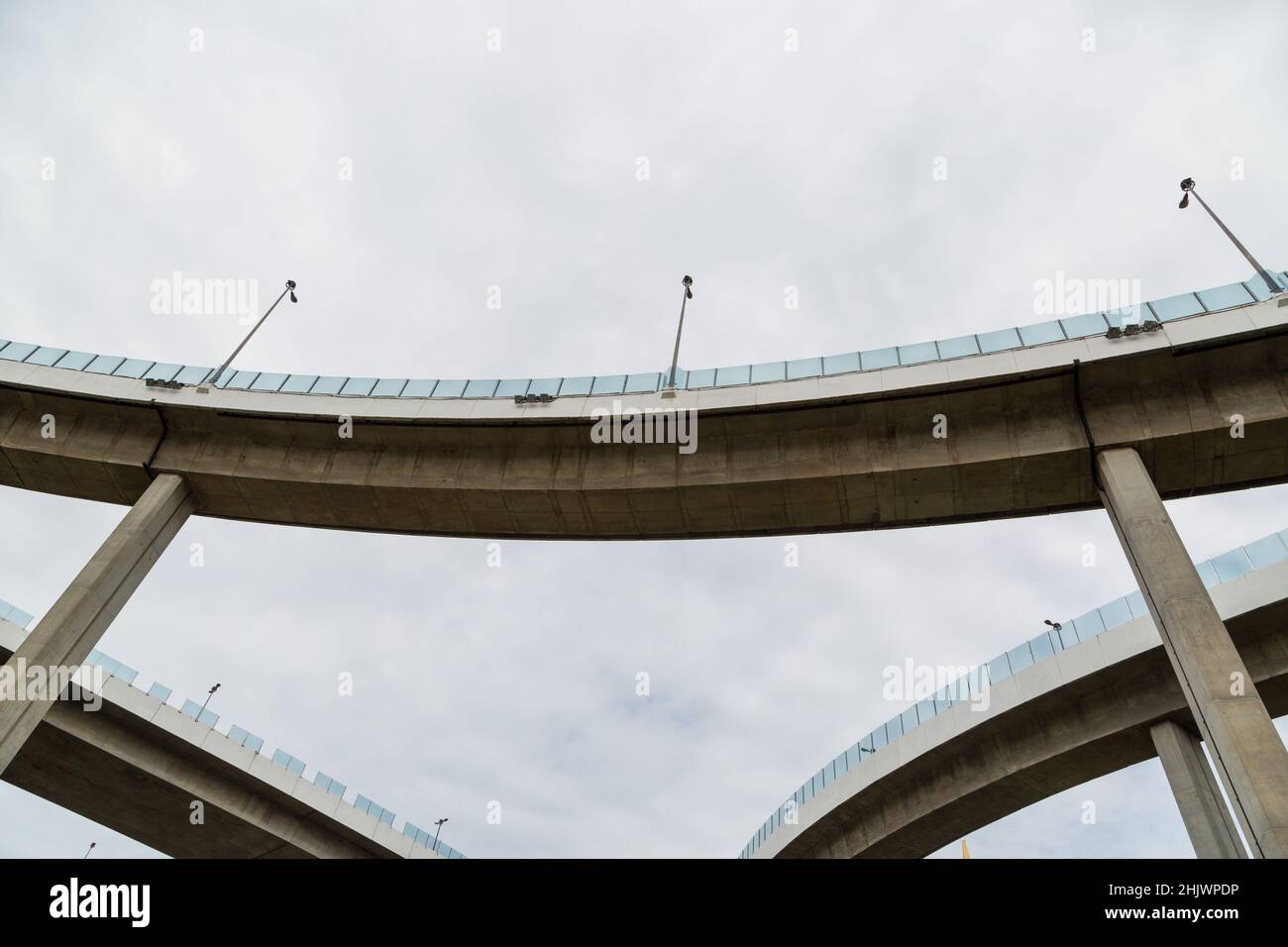 Express freeway bridge background Stock Photo - Alamy