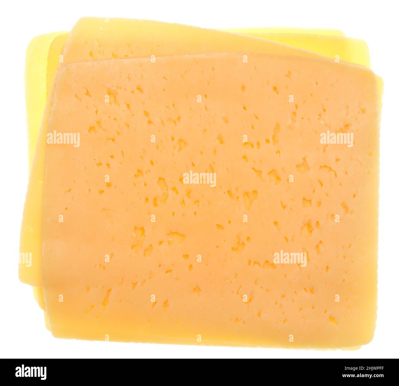 Pile of cheese slices on white background Stock Photo - Alamy