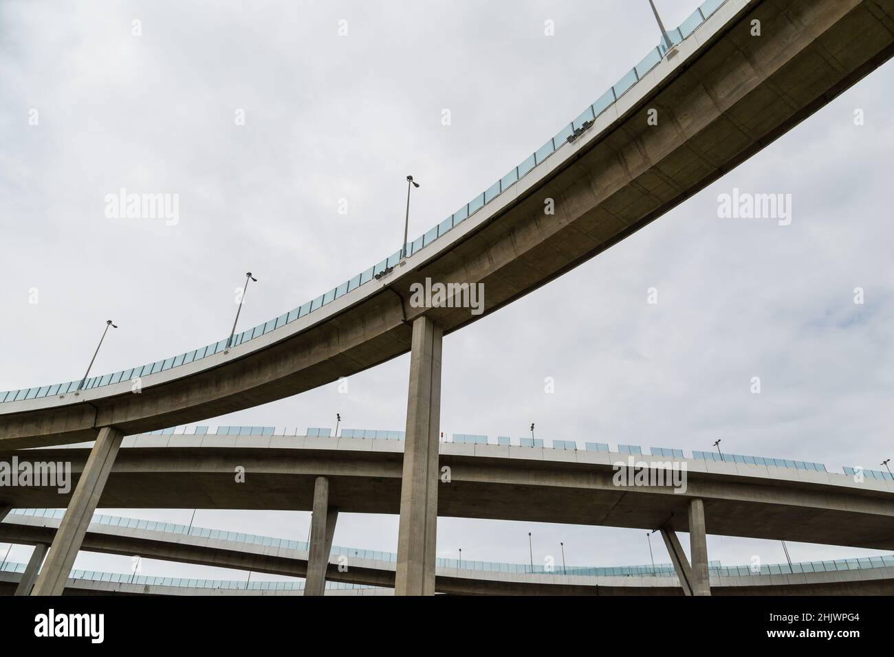 Express freeway bridge background Stock Photo - Alamy