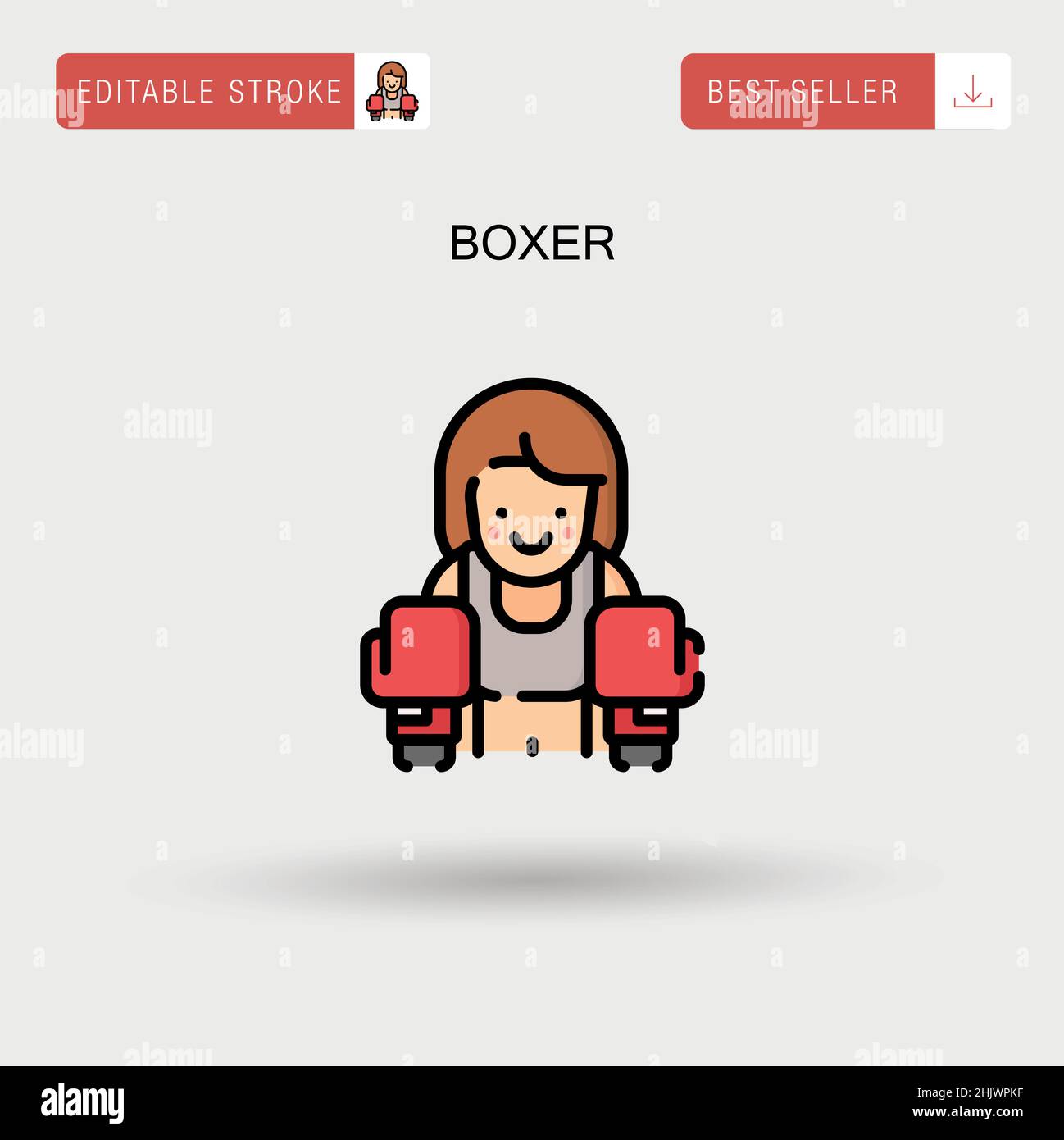 Boxer Fighter Cartoon Stock Vector Images - Alamy