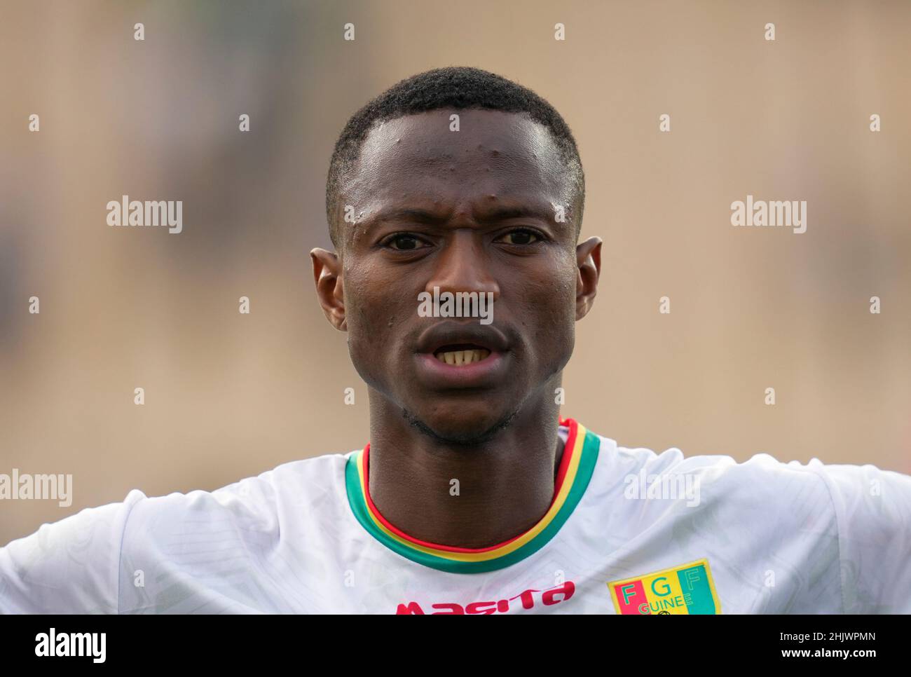 Yaoundé, Cameroon, January, 18, 2022: Mohamed Ali Camara of Guinea ...
