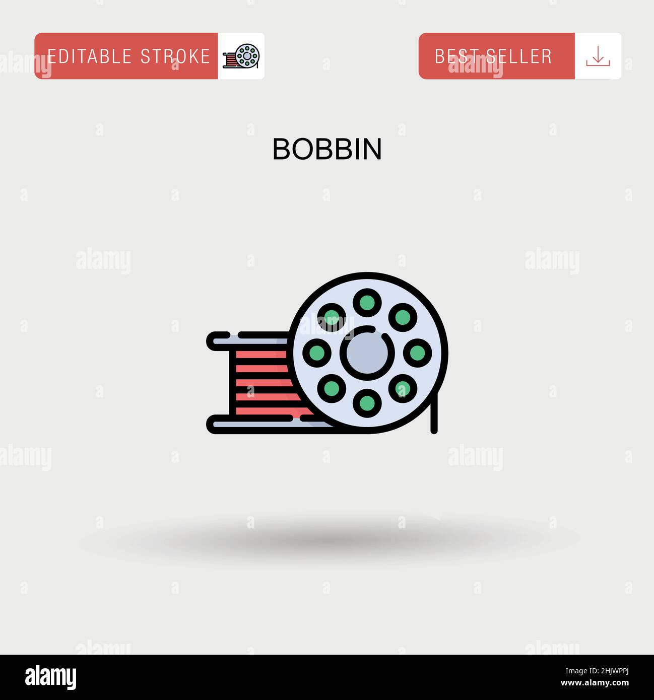 Vintage bobbin illustration hi-res stock photography and images - Alamy