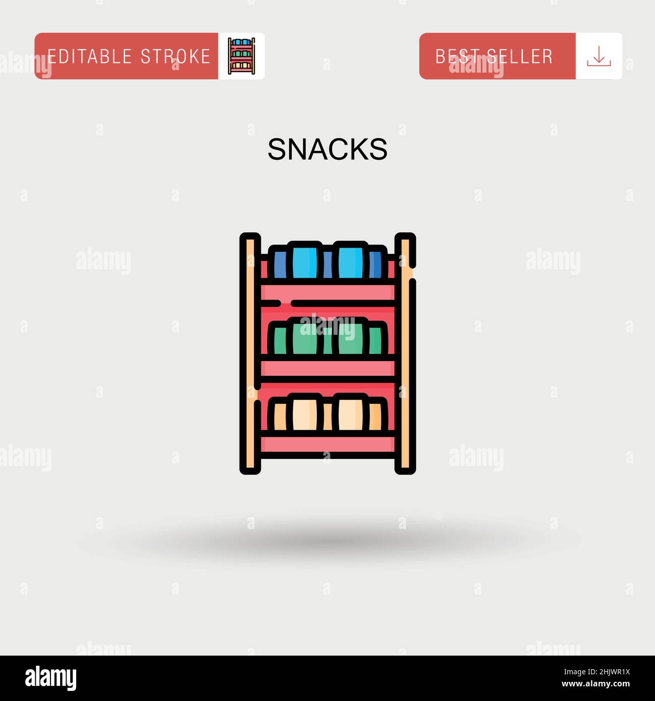 Snacks food drink vector Stock Vector Images - Alamy