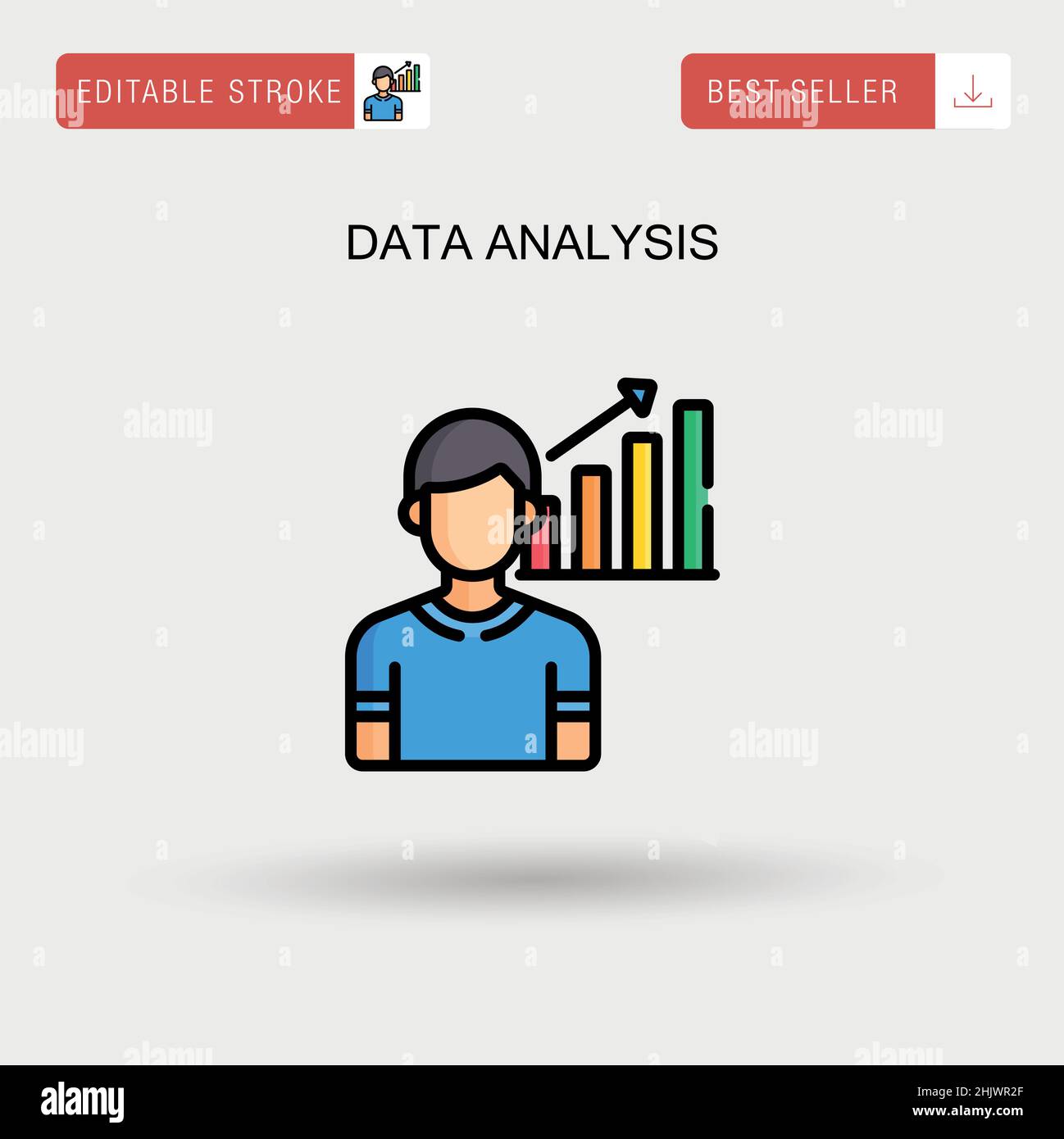 Data analysis Simple vector icon Stock Vector Image & Art - Alamy
