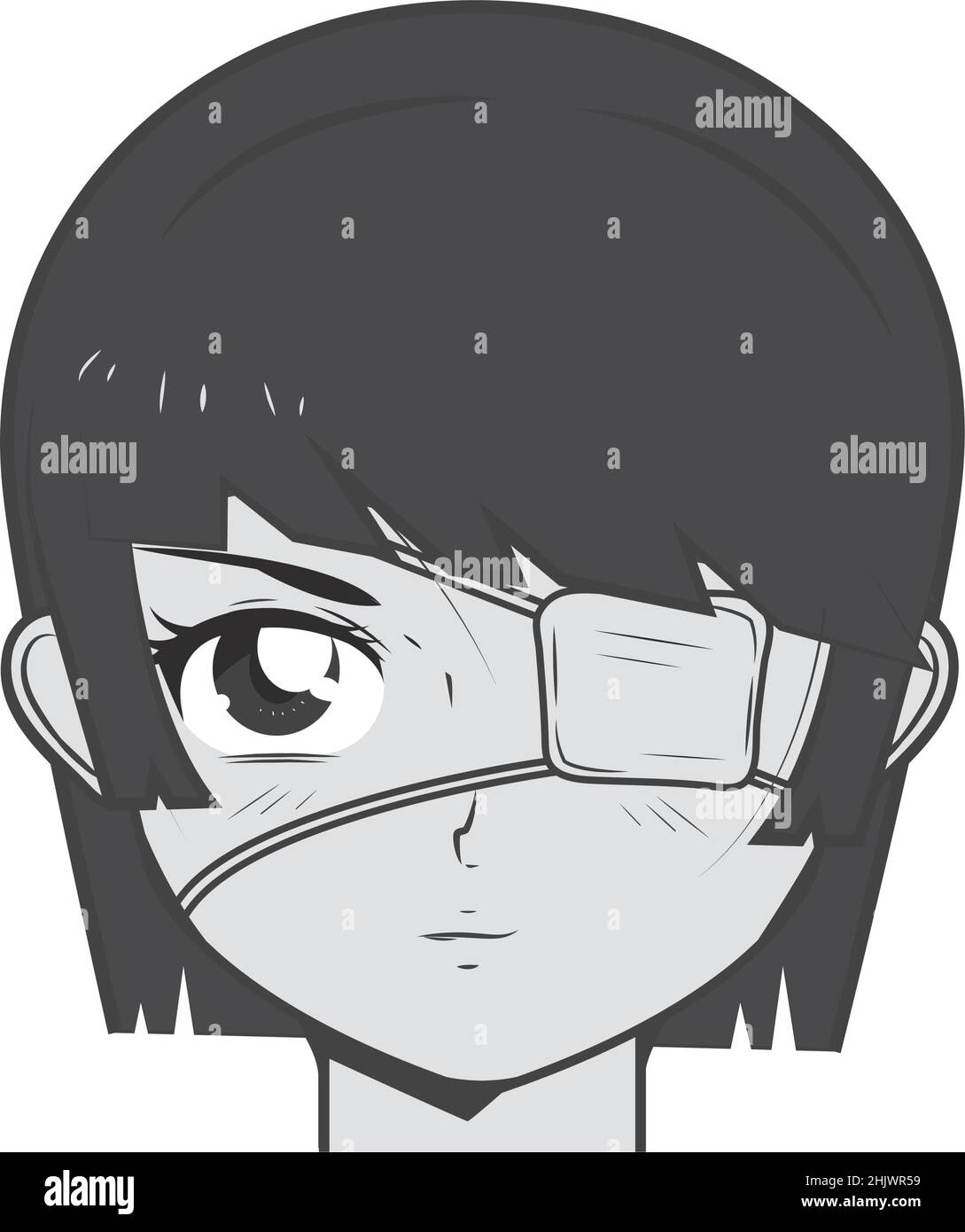female manga face Stock Vector Image & Art - Alamy