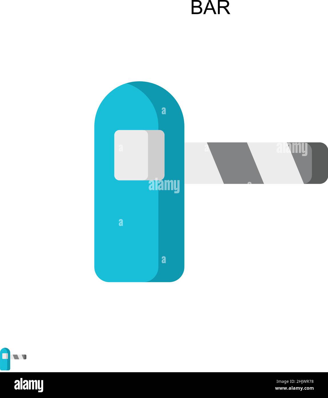 Bar Simple vector icon. Illustration symbol design template for web ...