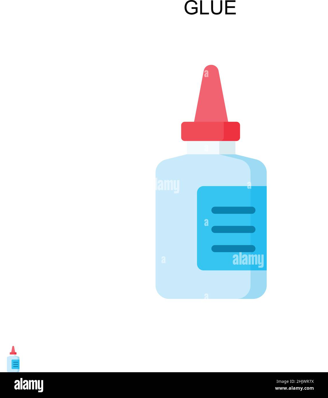 Paper and glue Stock Vector Images - Alamy