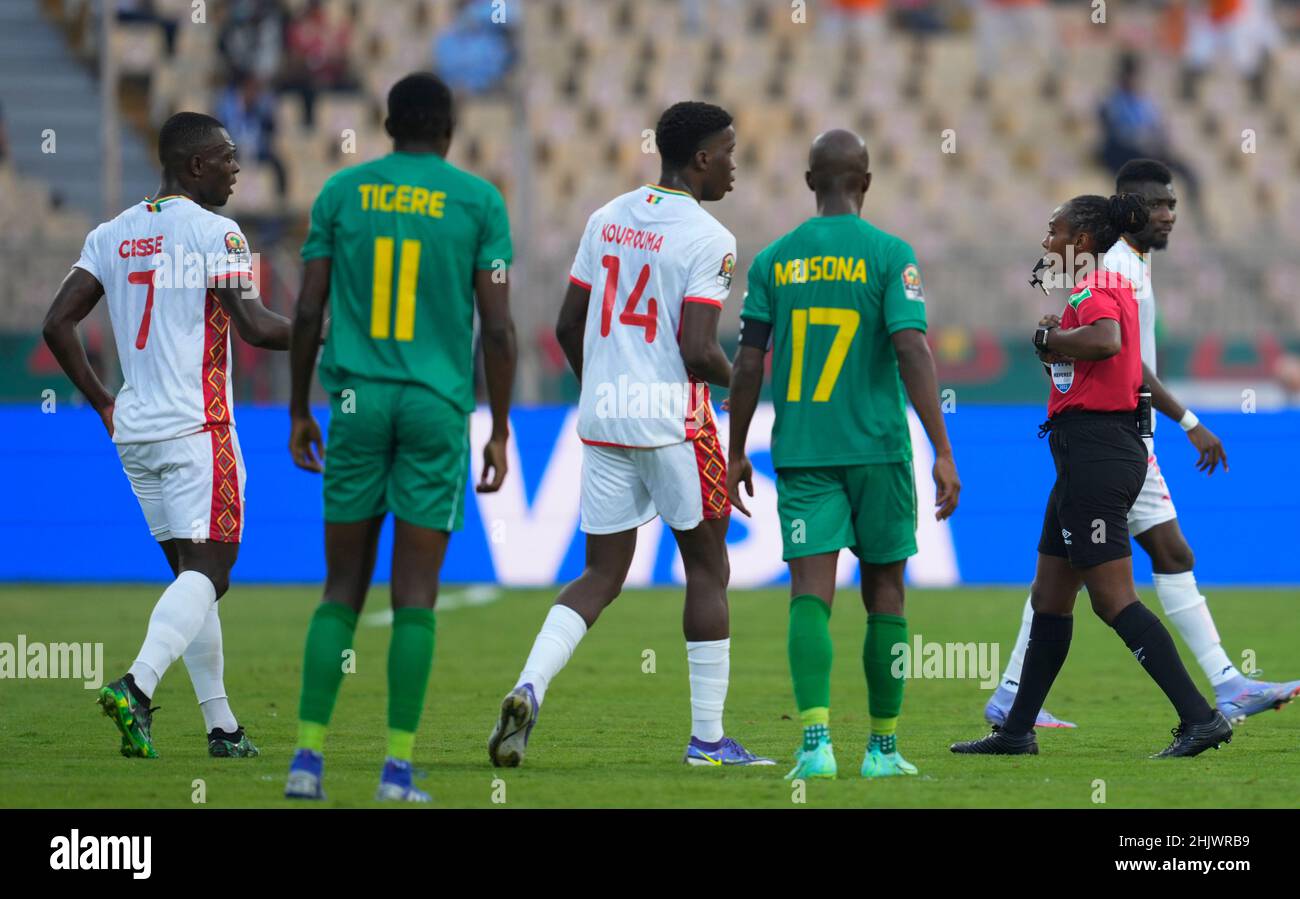 Yaoundé, Cameroon, January, 18, 2022: !r! during Guinea versus Zimbabwe ...
