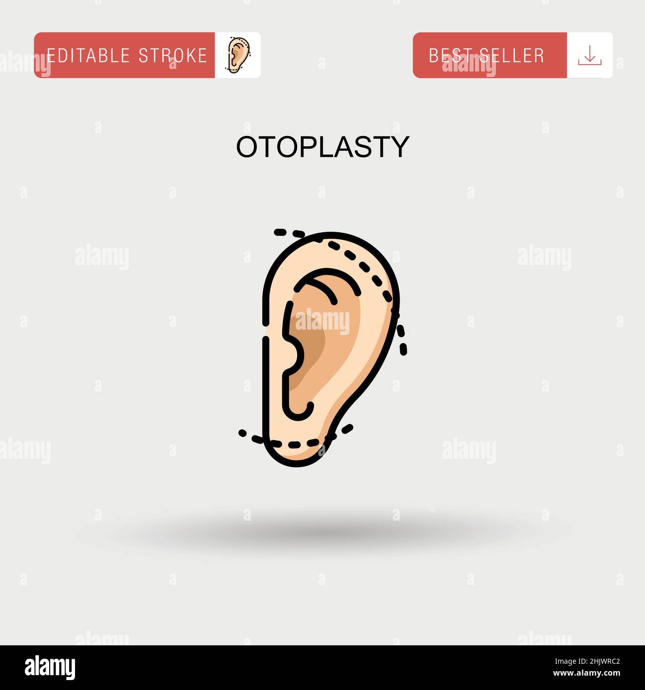 Otoplasty Simple vector icon Stock Vector Image & Art - Alamy