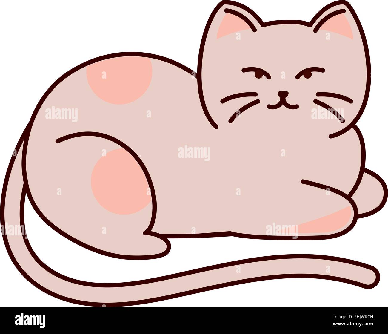 Little spotted cat Stock Vector Images - Alamy