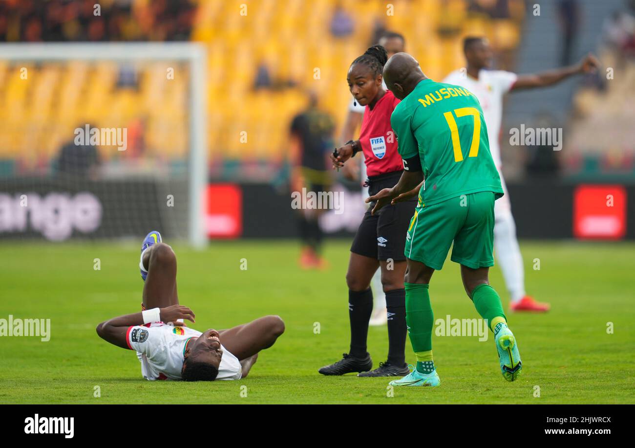 Yaoundé, Cameroon, January, 18, 2022: !r! during Guinea versus Zimbabwe ...