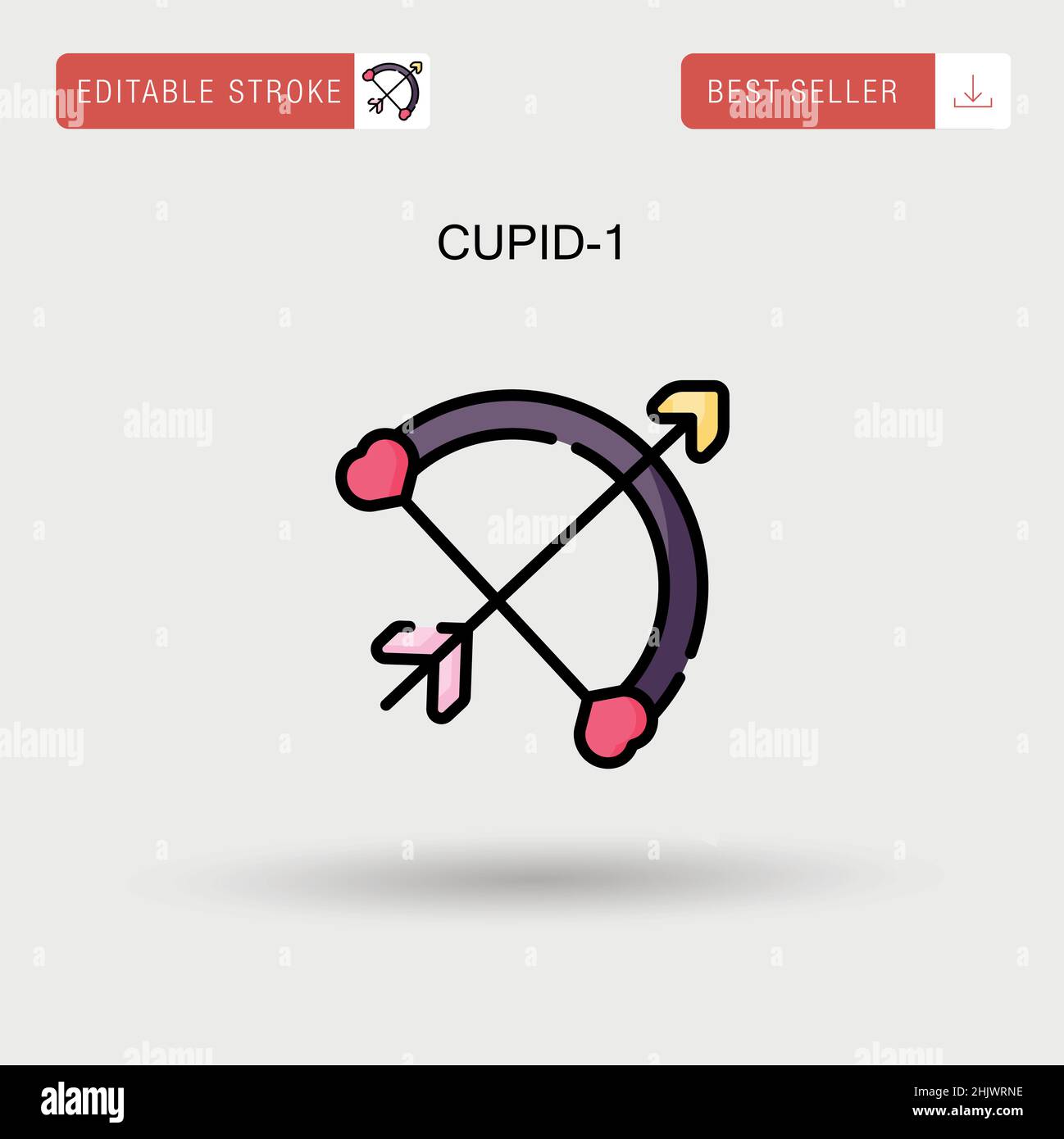 Cupid-1 Simple vector icon Stock Vector Image & Art - Alamy