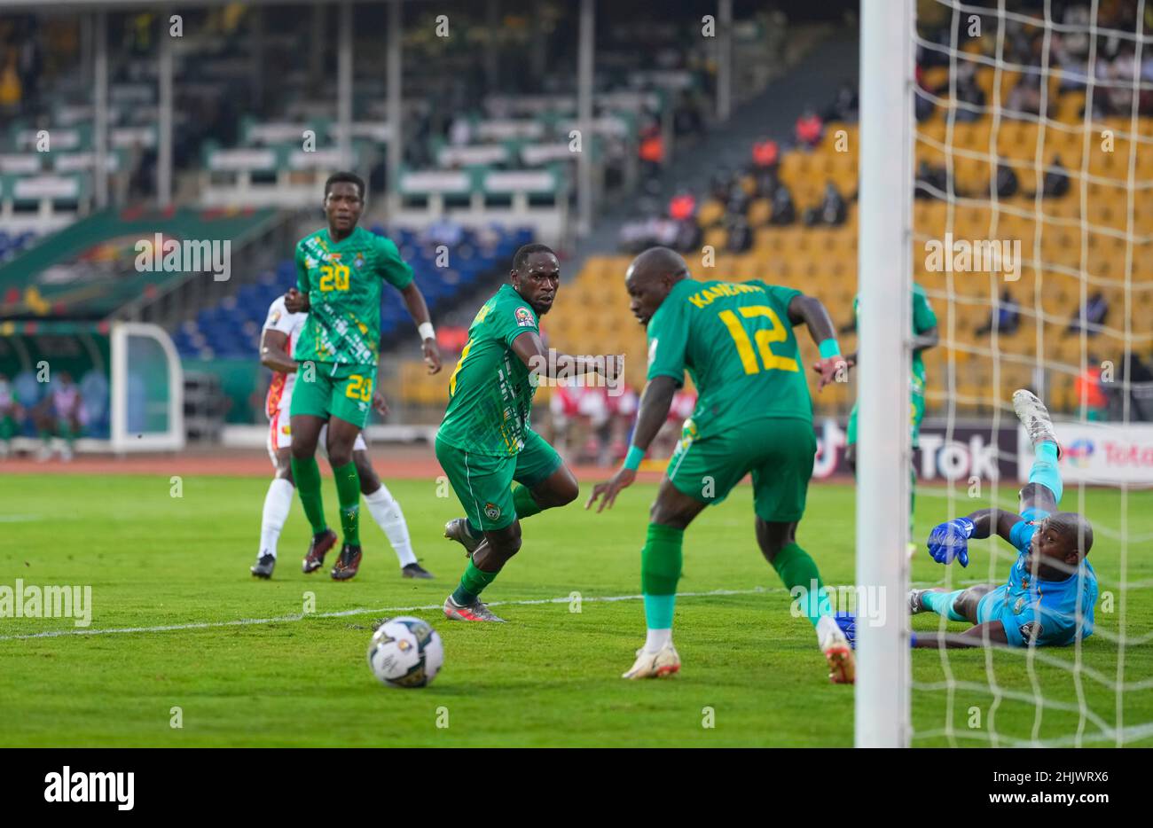 Yaoundé, Cameroon, January, 18, 2022: Talbert Shumba of Zimbabwe during ...