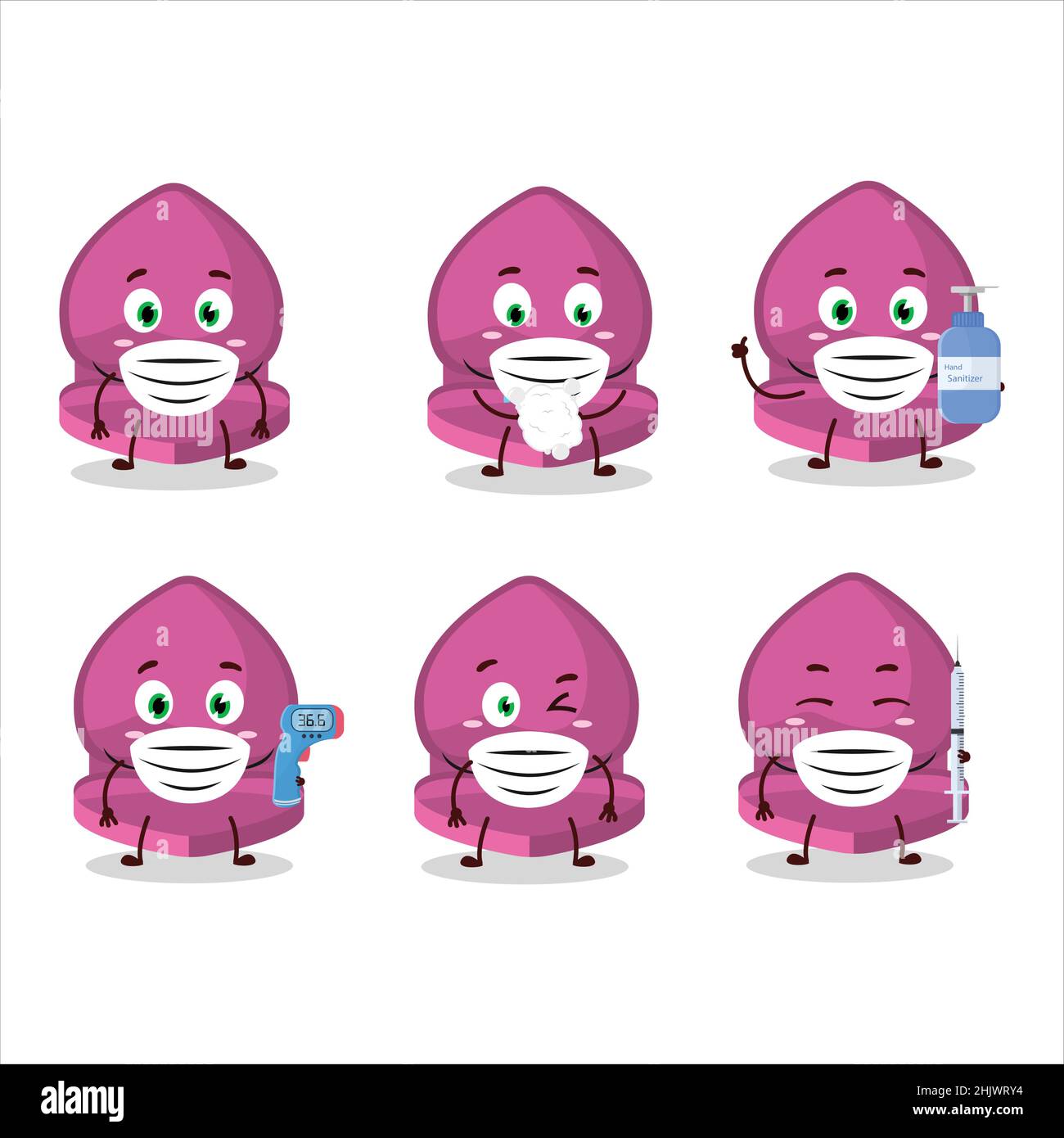 A picture of pink love ring box cartoon design style keep staying ...