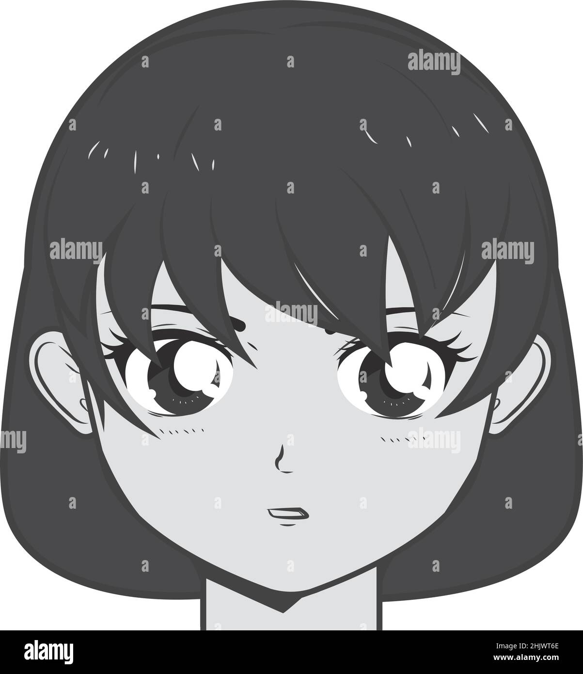 manga girl cartoon Stock Vector Image & Art - Alamy