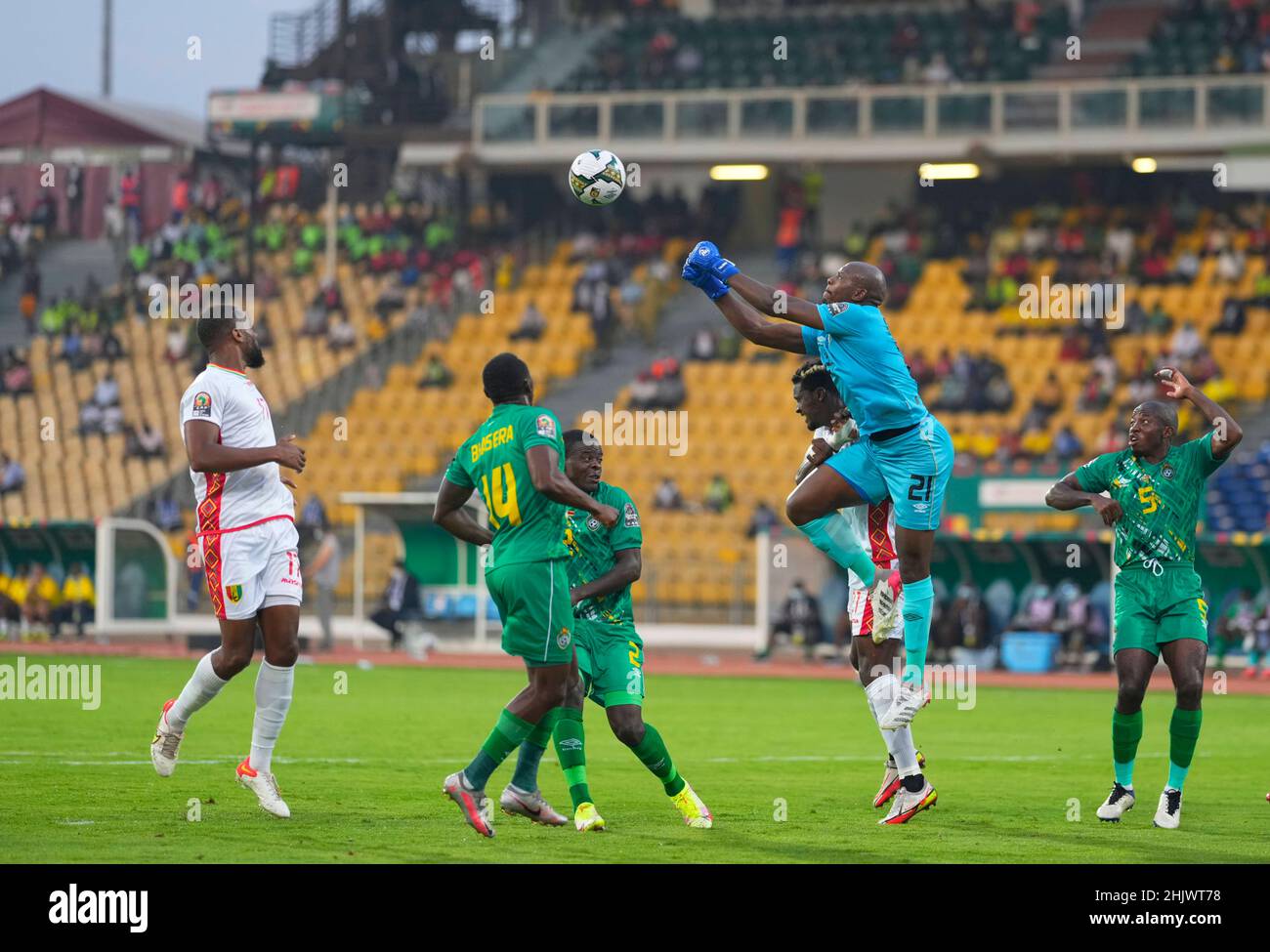 Yaoundé, Cameroon, January, 18, 2022: Talbert Shumba of Zimbabwe during ...